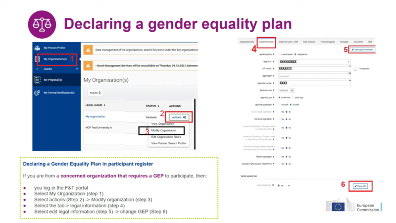 What is the Gender Equality Plan in Horizon Europe?
